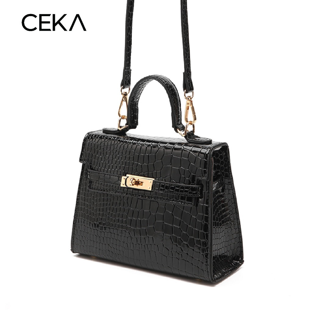 CEKA Tas Wanita Sling Bag Tas Selempang Handbag Tas Kulit PU Croco - K ...